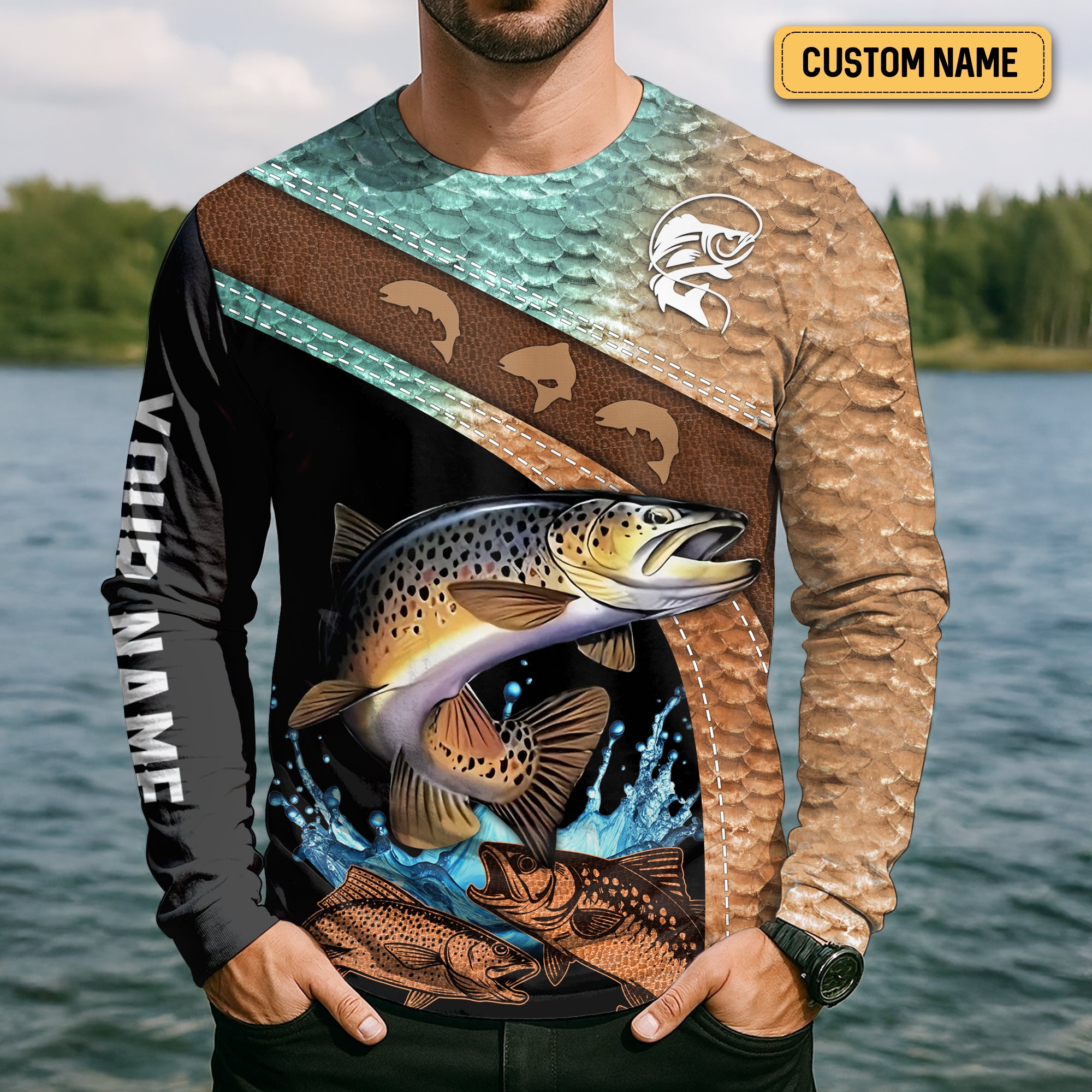 Fish Around And Find Trout Shirt, Trout Fishing Shirt, Long Sleeve Fis ...